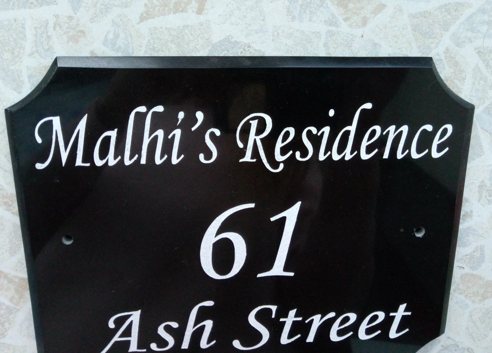 Address sign Custom house numbers plaque Outdoor sign number | Etsy