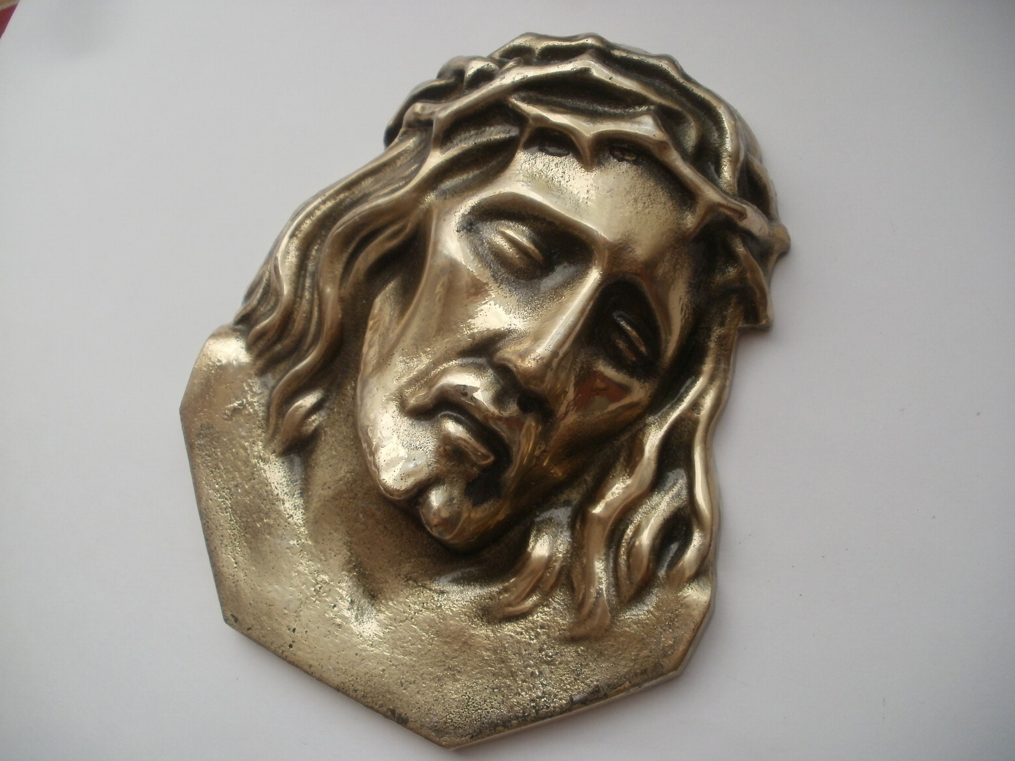 Jesus Christ Headstone Decor Catholic Grave Decoration Brass - Etsy UK