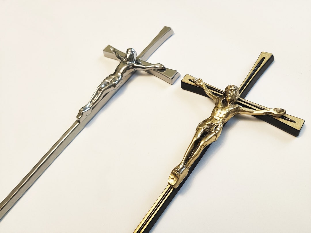 Large Jesus Cross Catholic Altar Crucifix Christian Wall Decor Solid ...