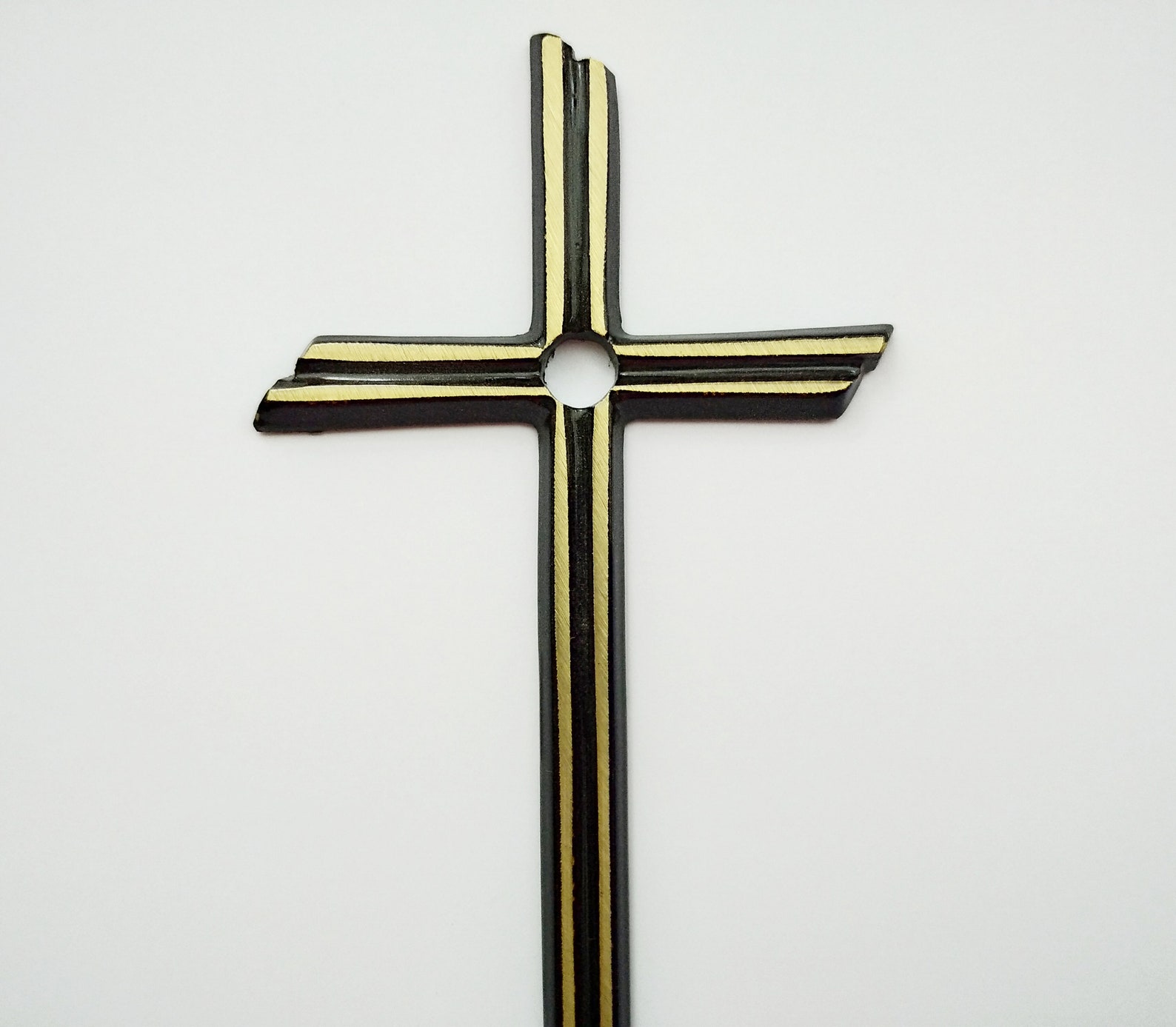 Cross for Headstone Golden Decor for Monument Solid Brass - Etsy UK