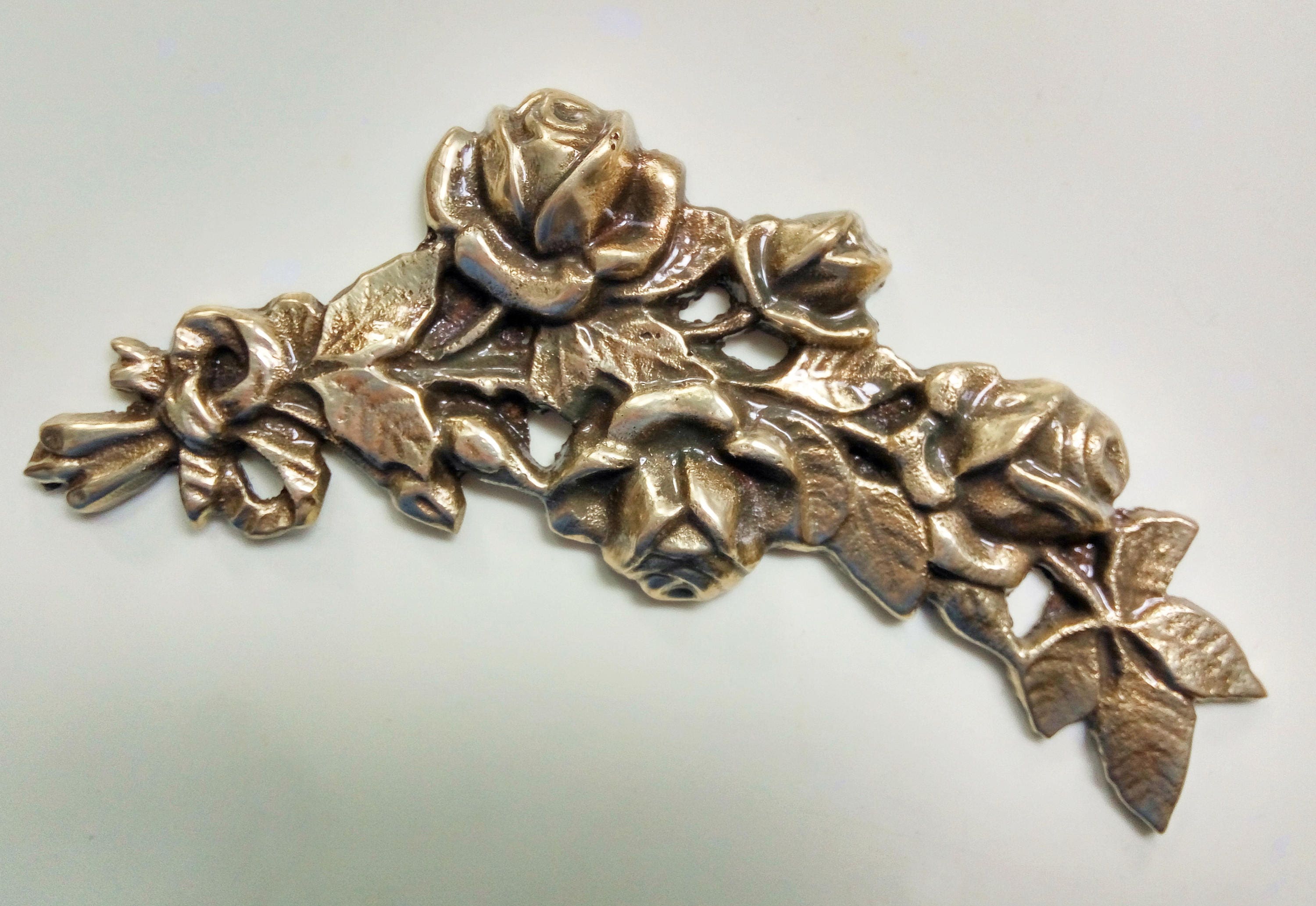 Brass Roses for Monument Grave Decoration Headstone Decor - Etsy