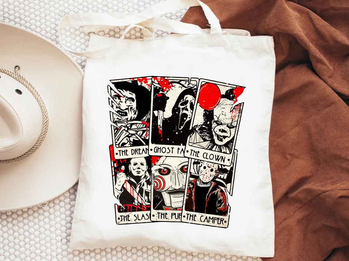 Ghostface Horror Tote Bag, Ghostface Tote Bag, Horror Movie Character Bag