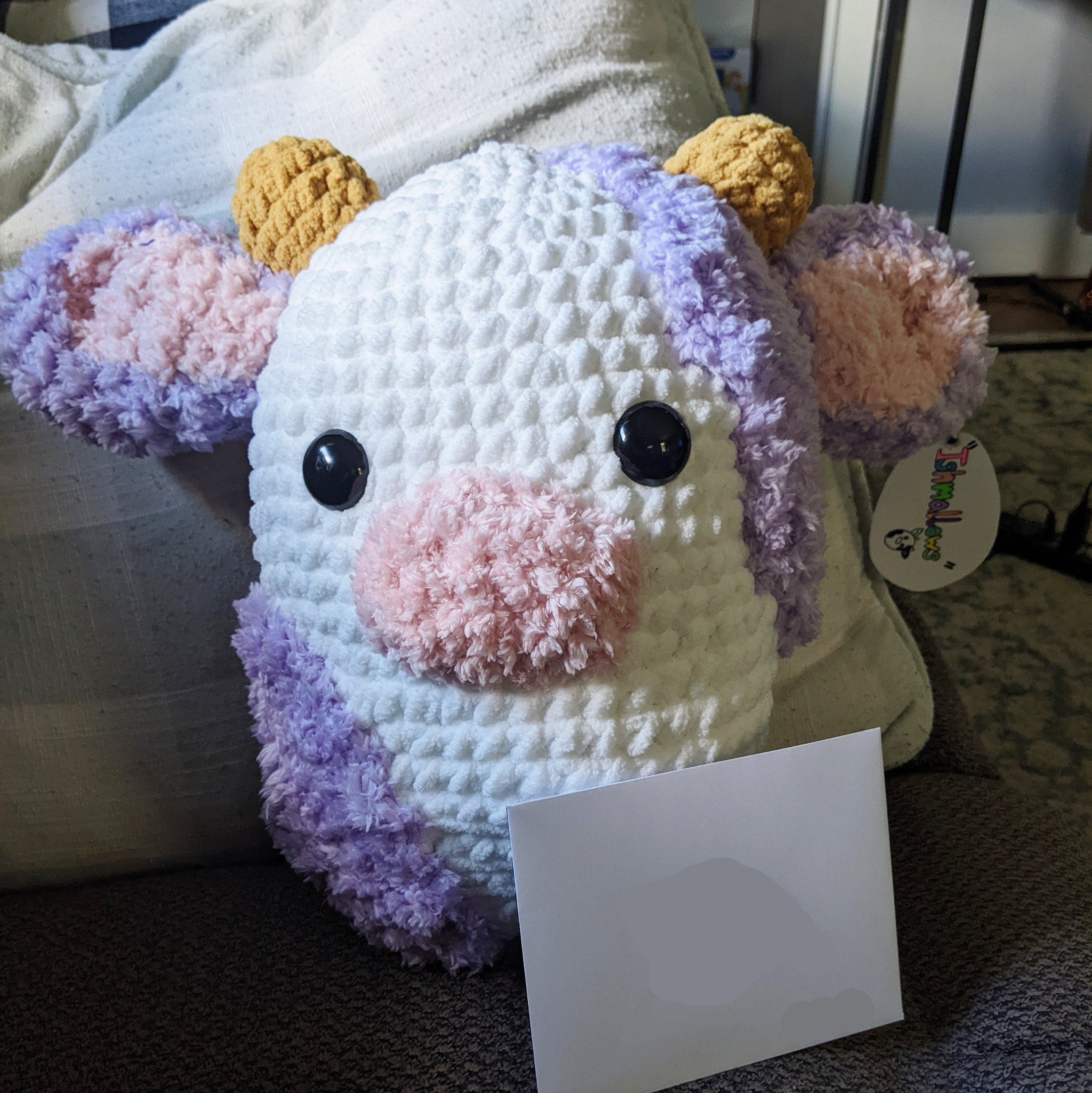 Amigurumi Crochet Cow Squishmallow Plushie - Large - Etsy