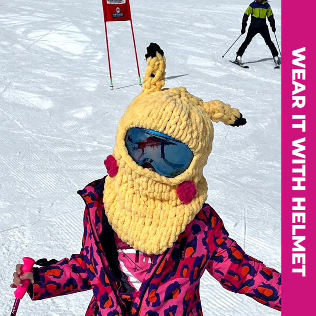 Balaclava for Helmet, Kids Animal Face Mask, Children Knitted Ski Mask ...