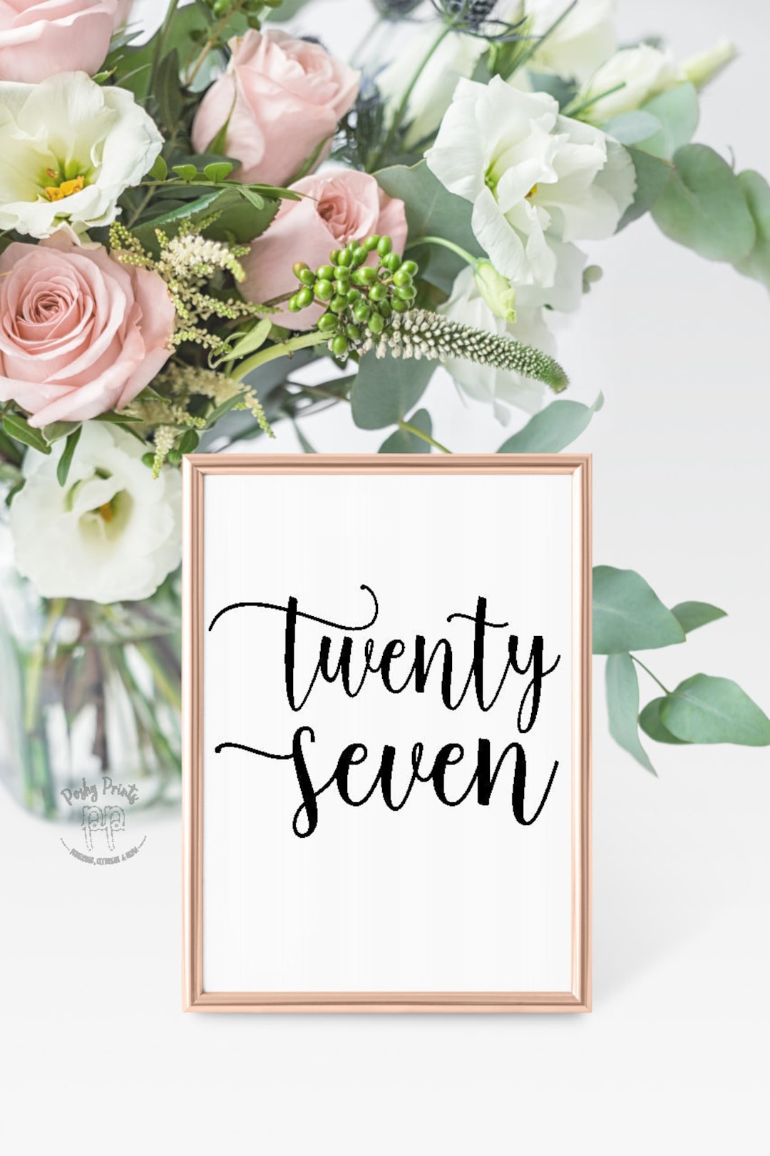 Printable Table Numbers Numbers 1-30 PDF 4X6 & 5X7 - Etsy