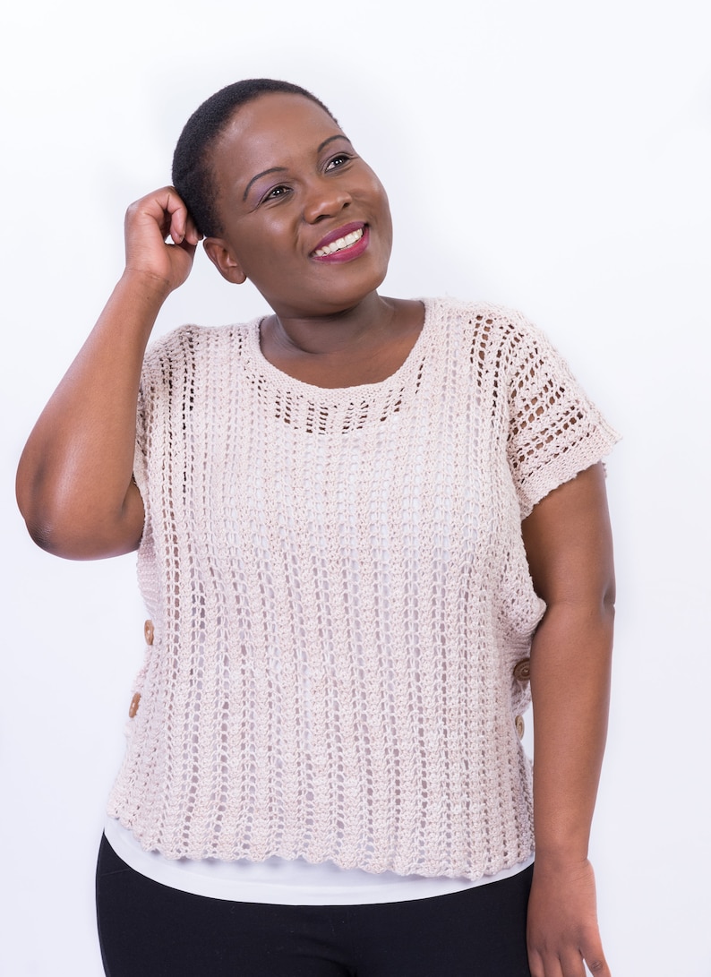 Razzle Summer Poncho Knitting Pattern- Knit Summer Poncho - Beachwear ...