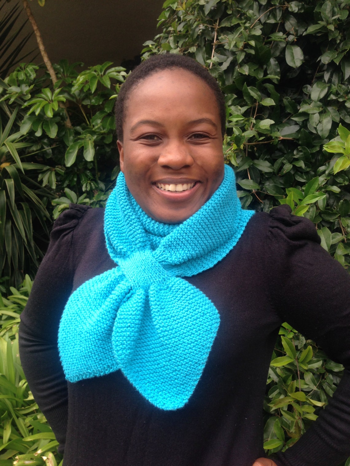 Keyhole Scarf Knitting Pattern Double Loop Keyhole Scarf - Etsy