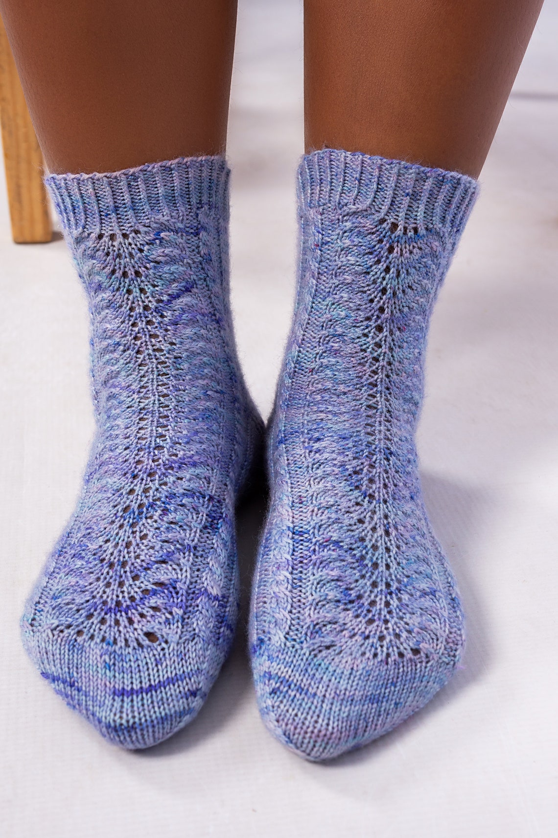 Cable and Lace Socks Knitting Pattern (PDF Pattern) - Etsy
