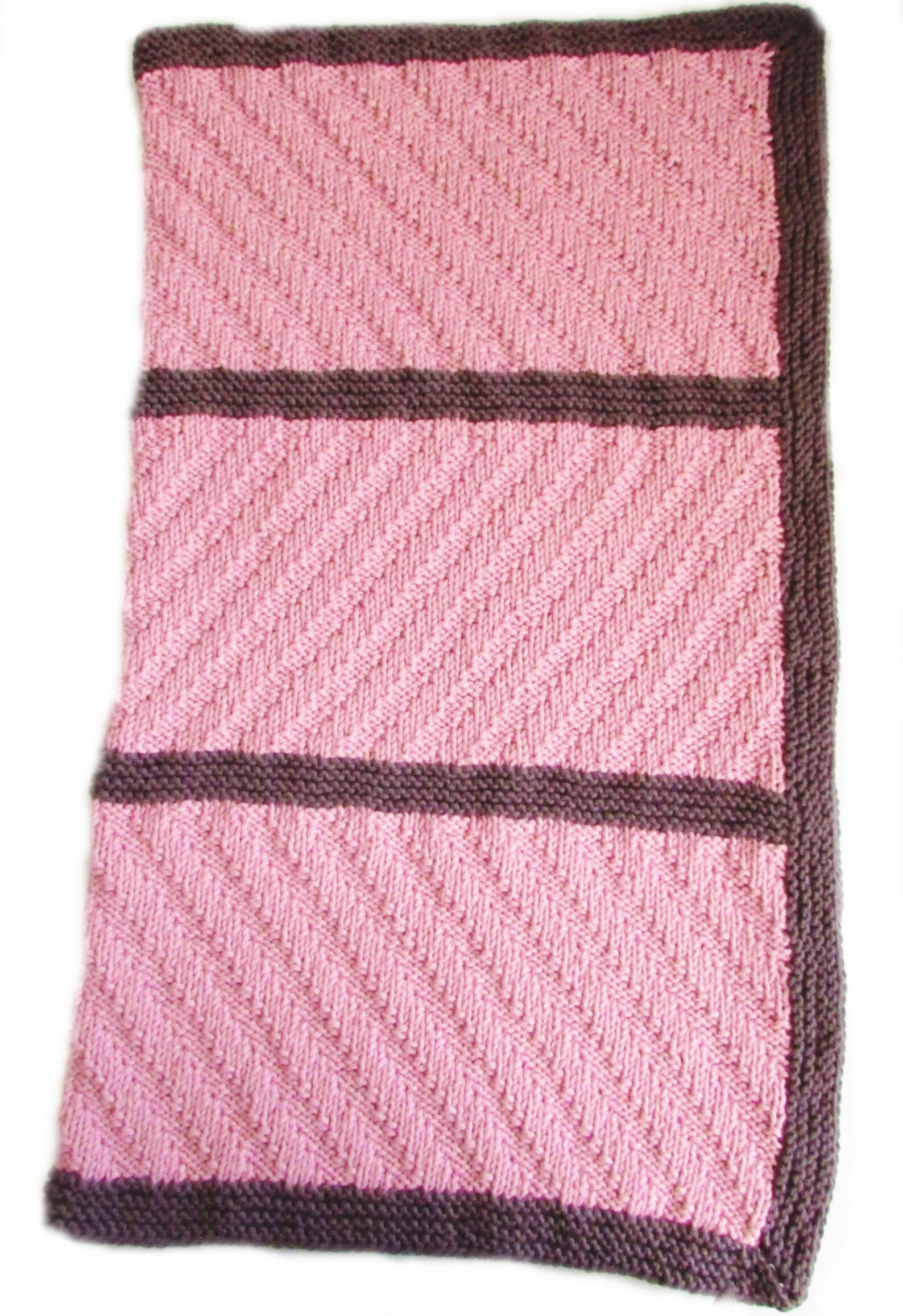 Zig Zag Rib Baby Blanket Knitting Pattern - PDF Instant Download - Etsy