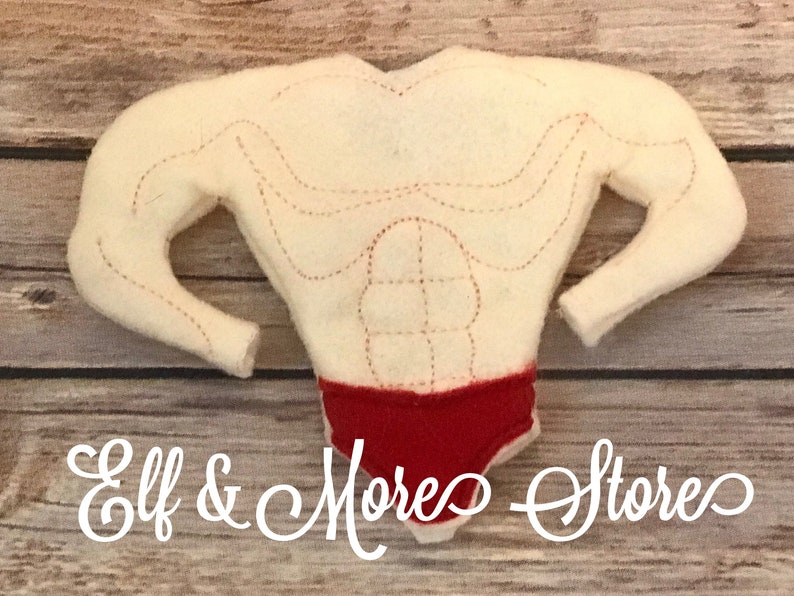 Custom Christmas Elf Muscle Man Body Builder Costume Clothes | Etsy