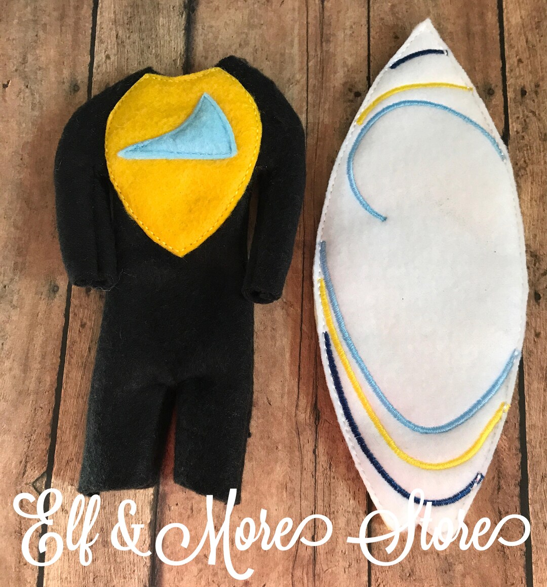 Custom Christmas Elf Wet Suit Surf Board Photo Prop - Etsy.de