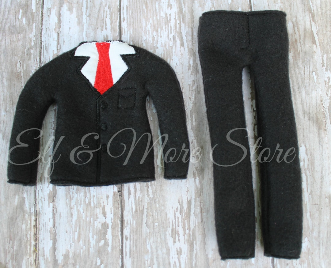 Custom Christmas Elf Business Suit Jacket Pants Your Choice of Tie and ...