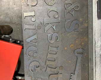 Metal Letters, Steel Cut Sign Letters & Words in Flair Font - Etsy