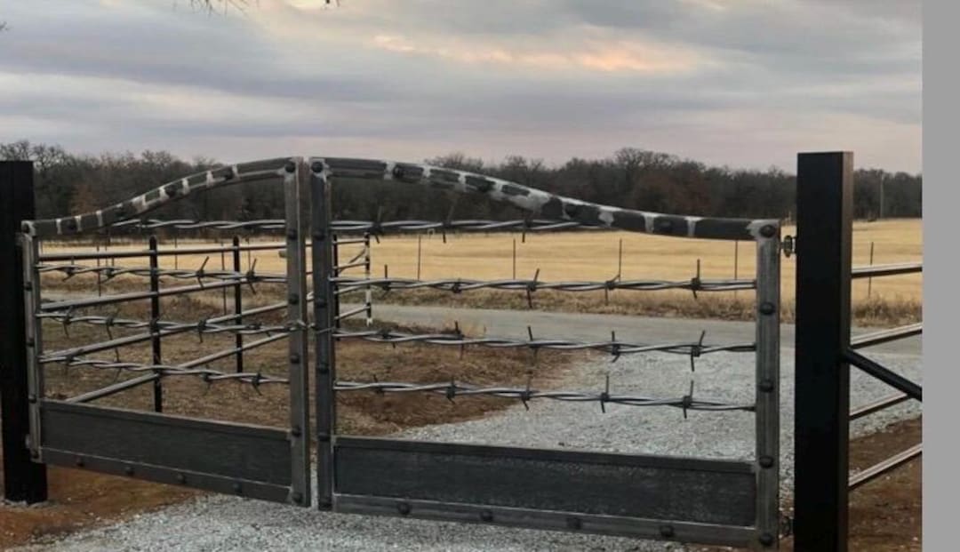 Barb Wire Gate - Etsy