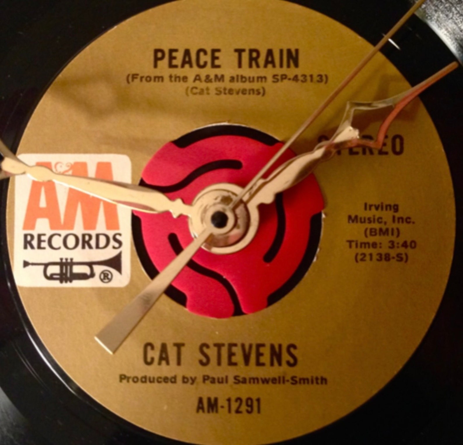 Recycled CAT STEVENS 7 Record Song: Peace Train - Etsy