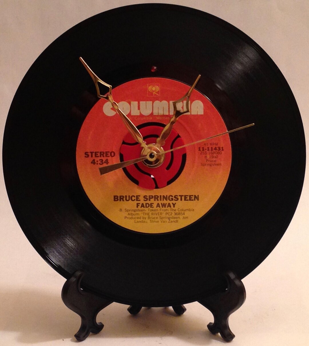 Recycled BRUCE SPRINGSTEEN 7 Record Song: Fade Away Record Clock - Etsy