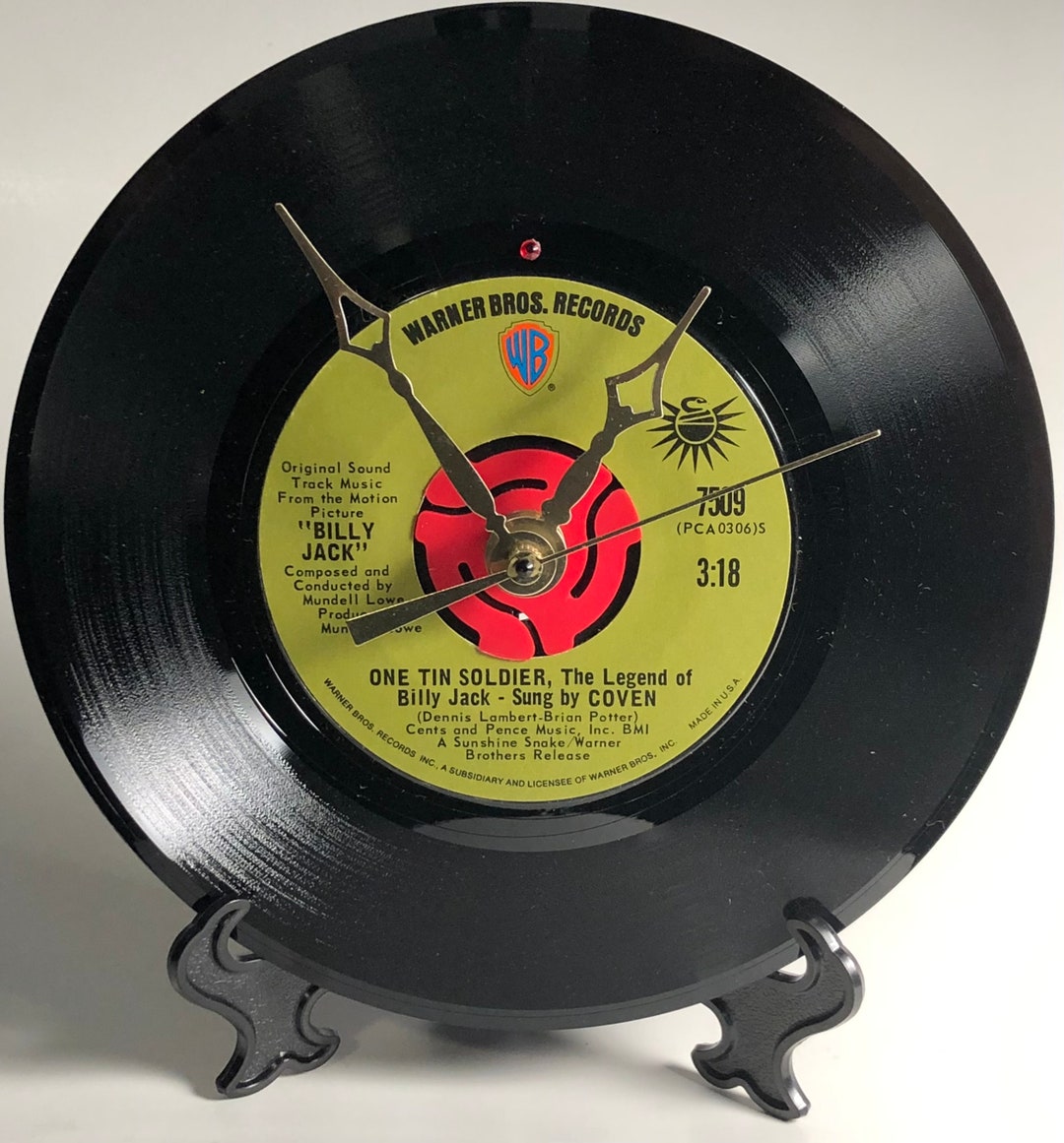 Recycled COVEN 7 Record Song: One Tin Soldier Record Clock - Etsy