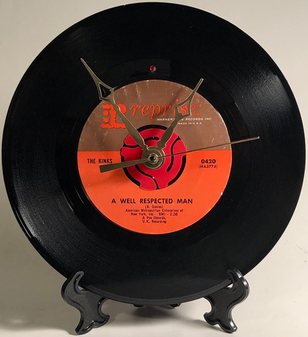 Recycled THE KINKS 7 Record A Well Respected Man Record Clock - Etsy