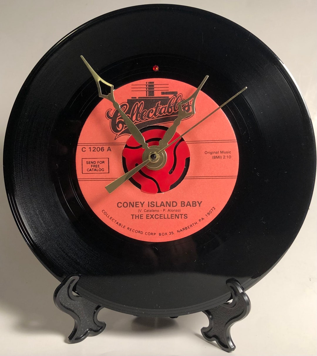 Recycled EXCELLENTS 7 Record Coney Island Baby Record Clock - Etsy