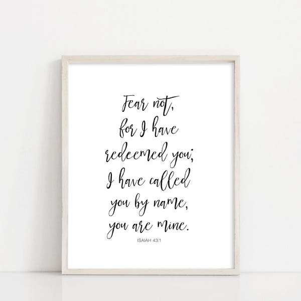 Isaiah 43 1 - Etsy