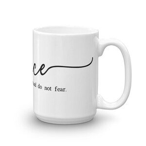 Mug Gift - Peace Mug - 15oz Peace Mug - Peace Encouragement Gift ...