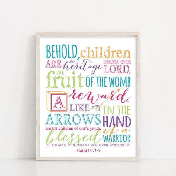 Psalms 127 3 - Etsy