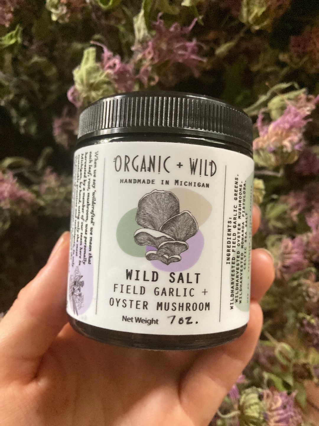 Wild Salt / Monarda Oyster Mushrooms Field Garlic Seasoning Salt - Etsy