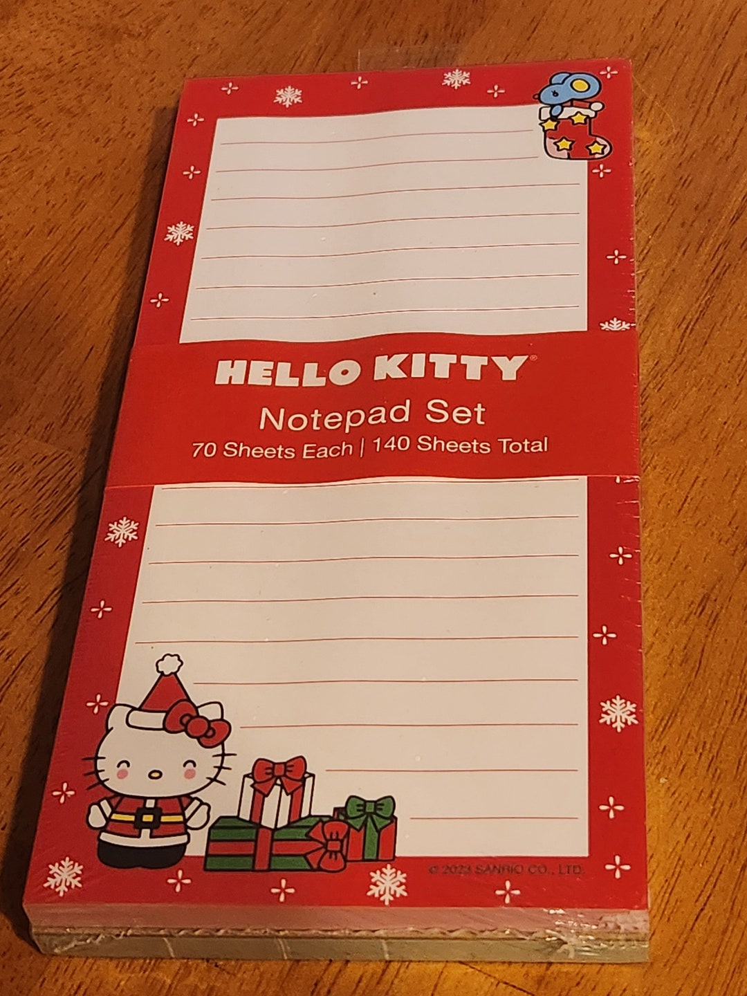 Hello Kitty Christmas Notepad Set - Etsy