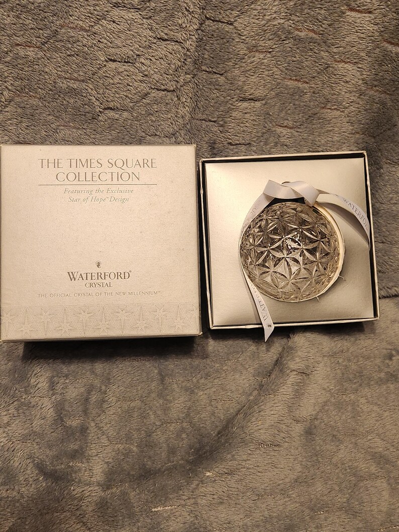Waterford Crystal -the Times Square Collection 2000 Star of Hope W/ Box ...