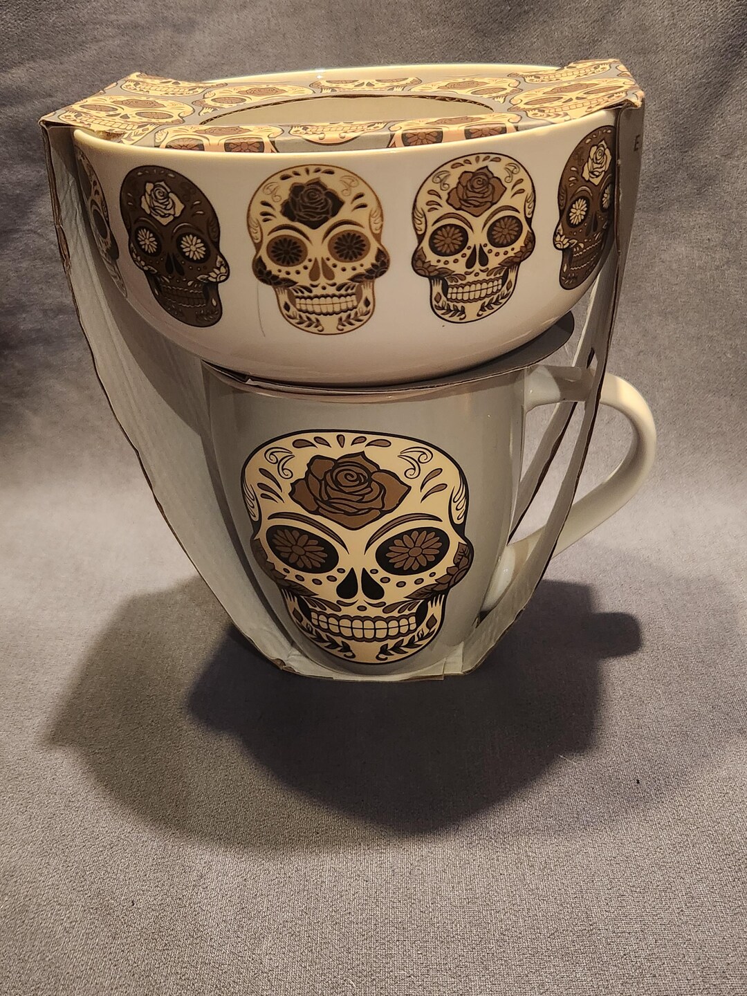New Eaton Fine Dining - Halloween Sugar Skull Breakfast Cereal Bowl ...