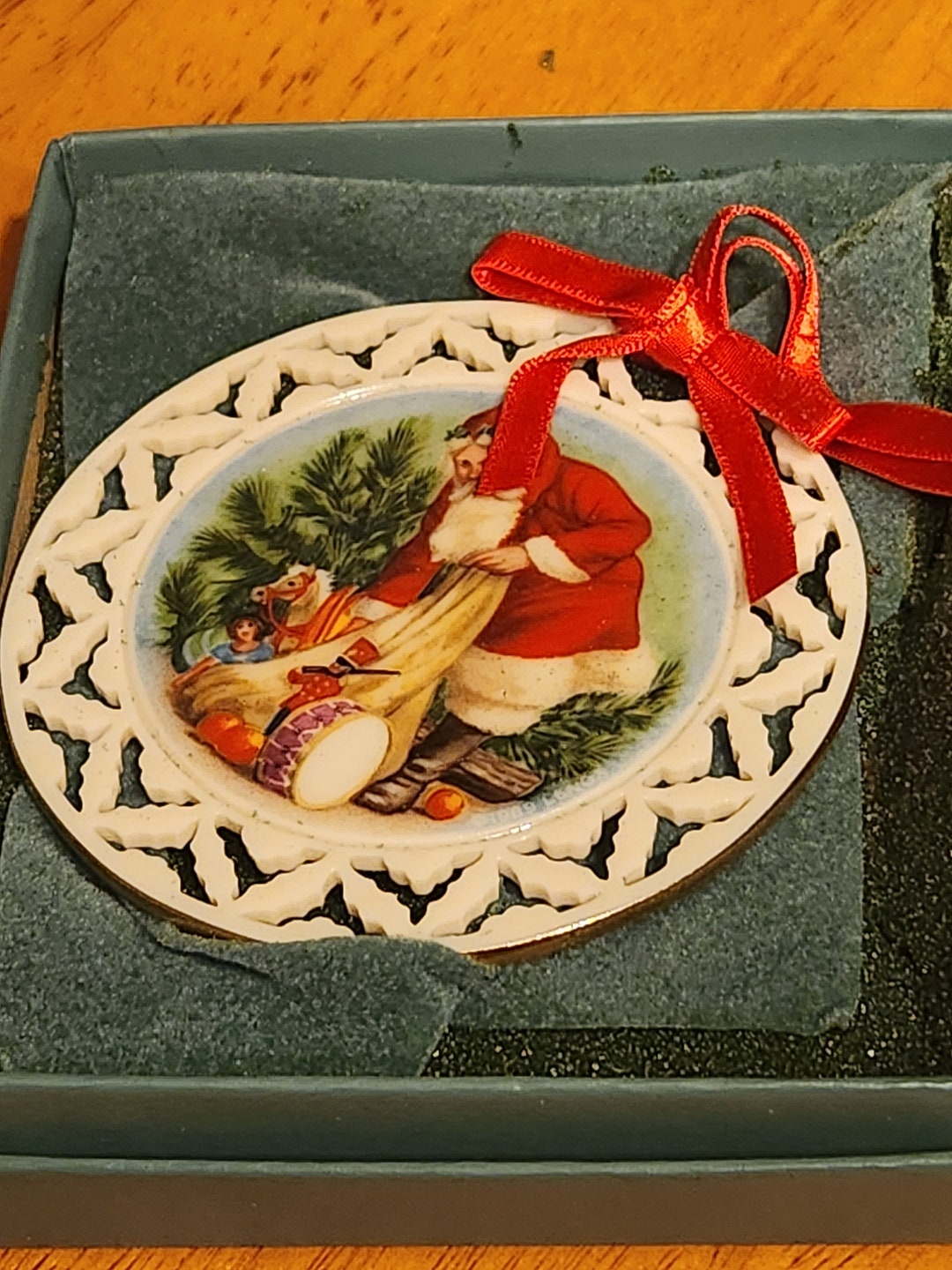 Lenox Santas Portrait Series Ornament Collection Santas Visit - Etsy