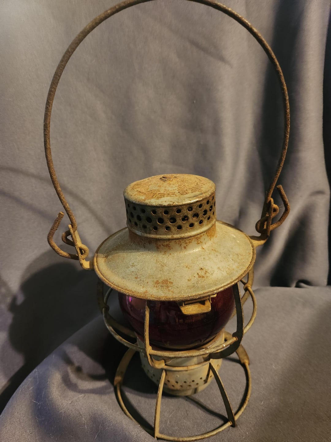 1920 PRR Keystone Dressel Red Globe Lantern - Etsy