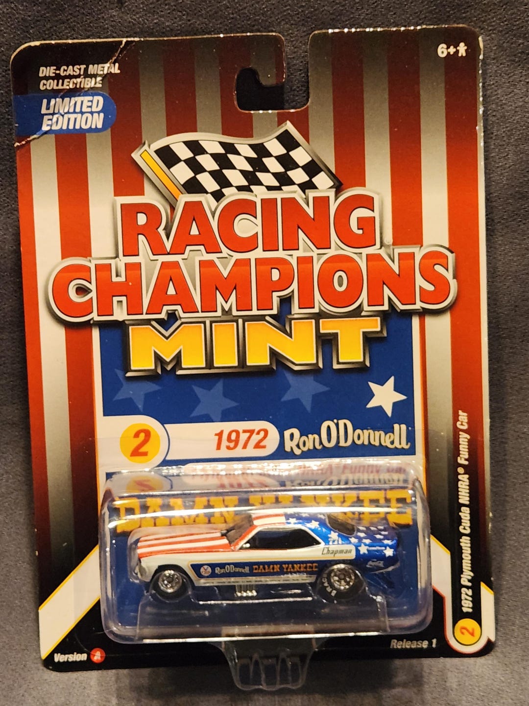 2025 Racing Champions Mint Ron O'donnell 1972 Plymouth Cuda NHRA Funny ...