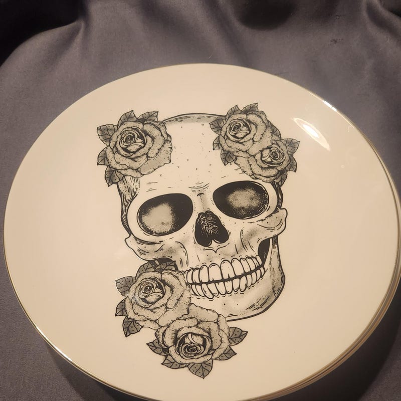 Skull Dinner Plates - Etsy