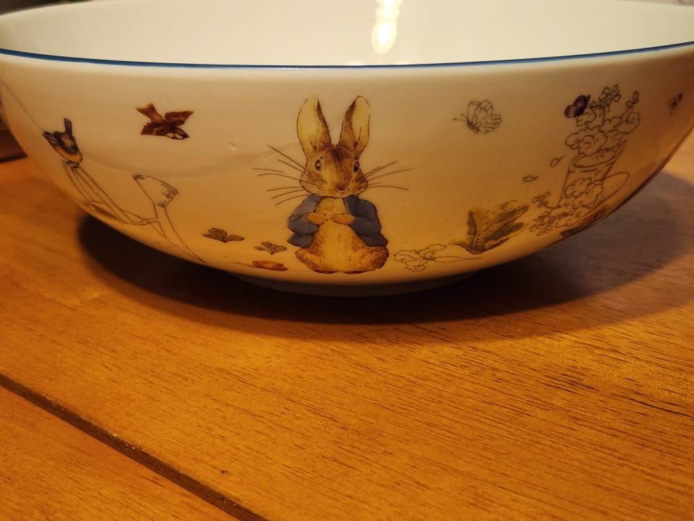 New Easter Beatrix Potter Peter Rabbit 9.5 Fruit Serving Bowl Dish - Etsy