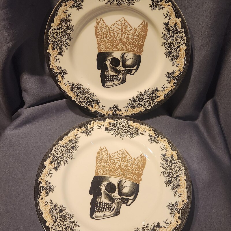 Skull Dinner Plates - Etsy
