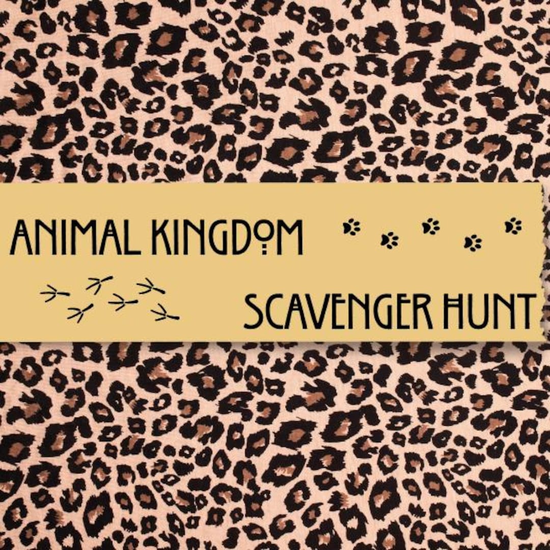 WDW Animal Kingdom Scavenger Hunt! - Etsy