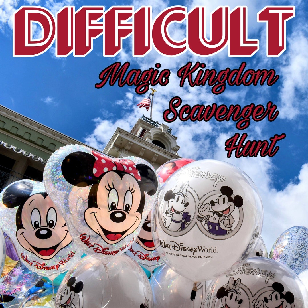 Difficult Magic Kingdom Scavenger Hunt - Etsy