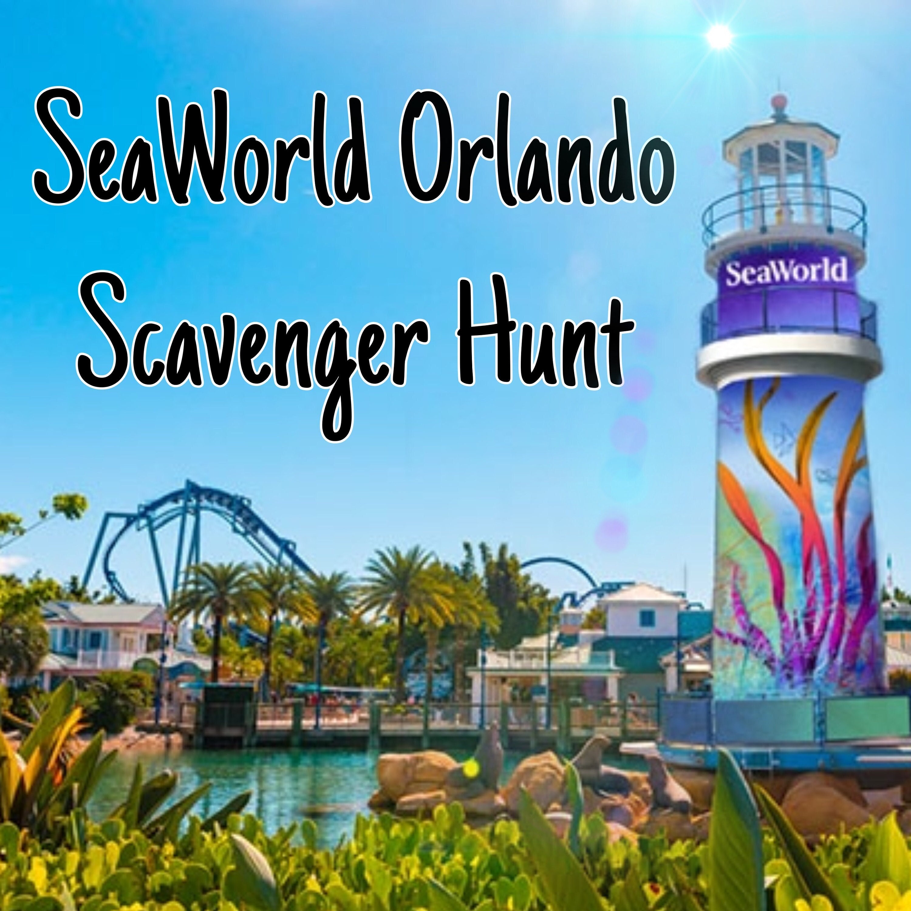 Seaworld Orlando Scavenger Hunt - Etsy