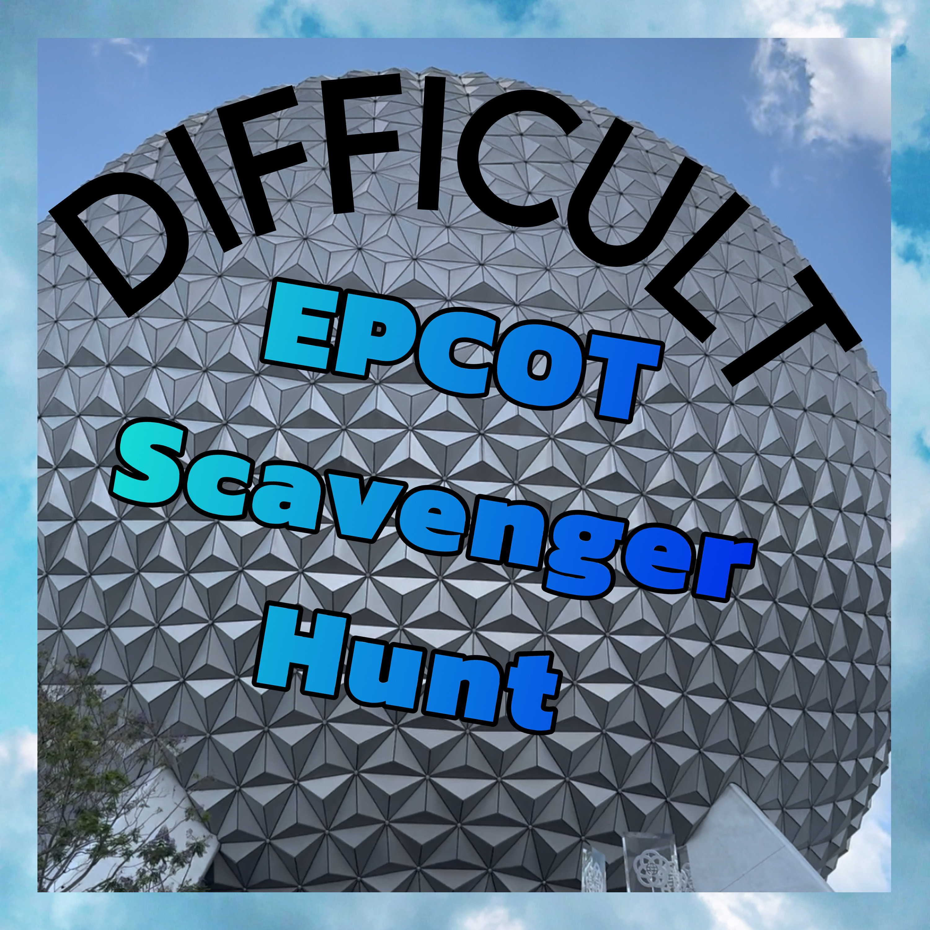 Difficult Epcot Scavenger Hunt - Etsy