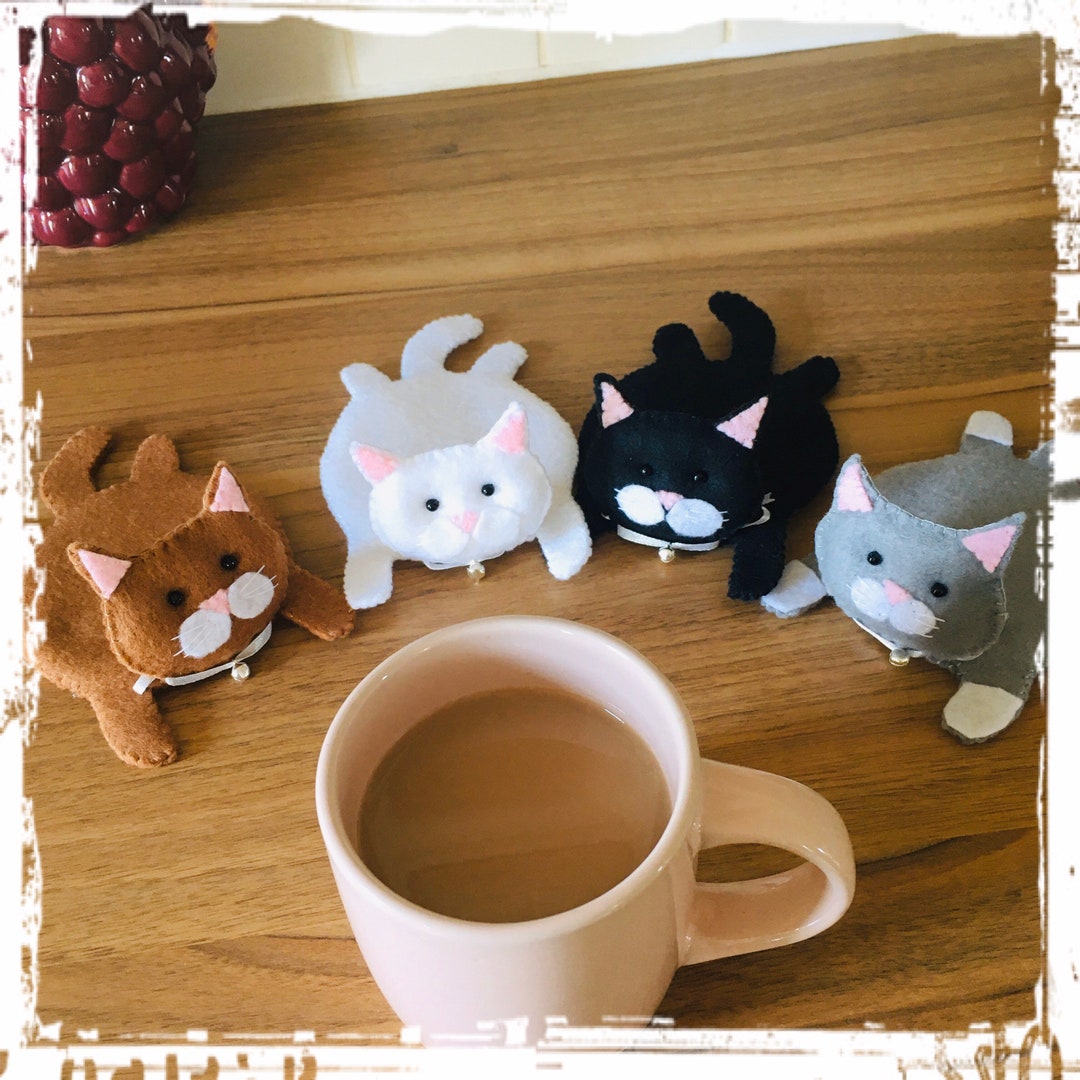 Cat Coaster Novelty Unique Handmade Cat Lover Gift - Etsy