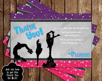 Cheer Thank You Card | Etsy