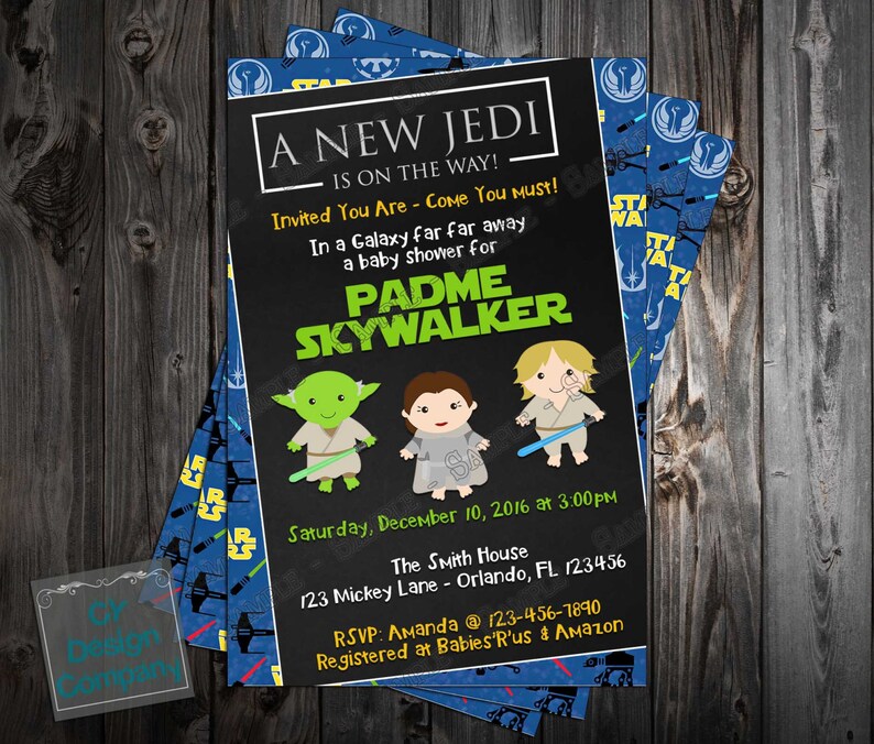A New Jedi Star Wars Baby Shower Bring a Book - Etsy