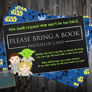 A New Jedi Star Wars Baby Shower Bring a Book - Etsy