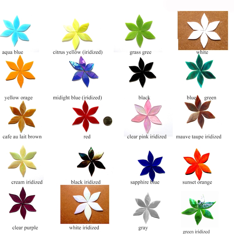 Pink Glass Flower 12 - Etsy