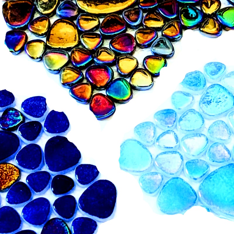 Blue Glass Shower Tiles - Etsy