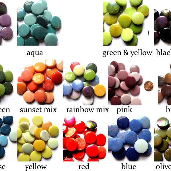 Round Ceramic Tiles - Etsy