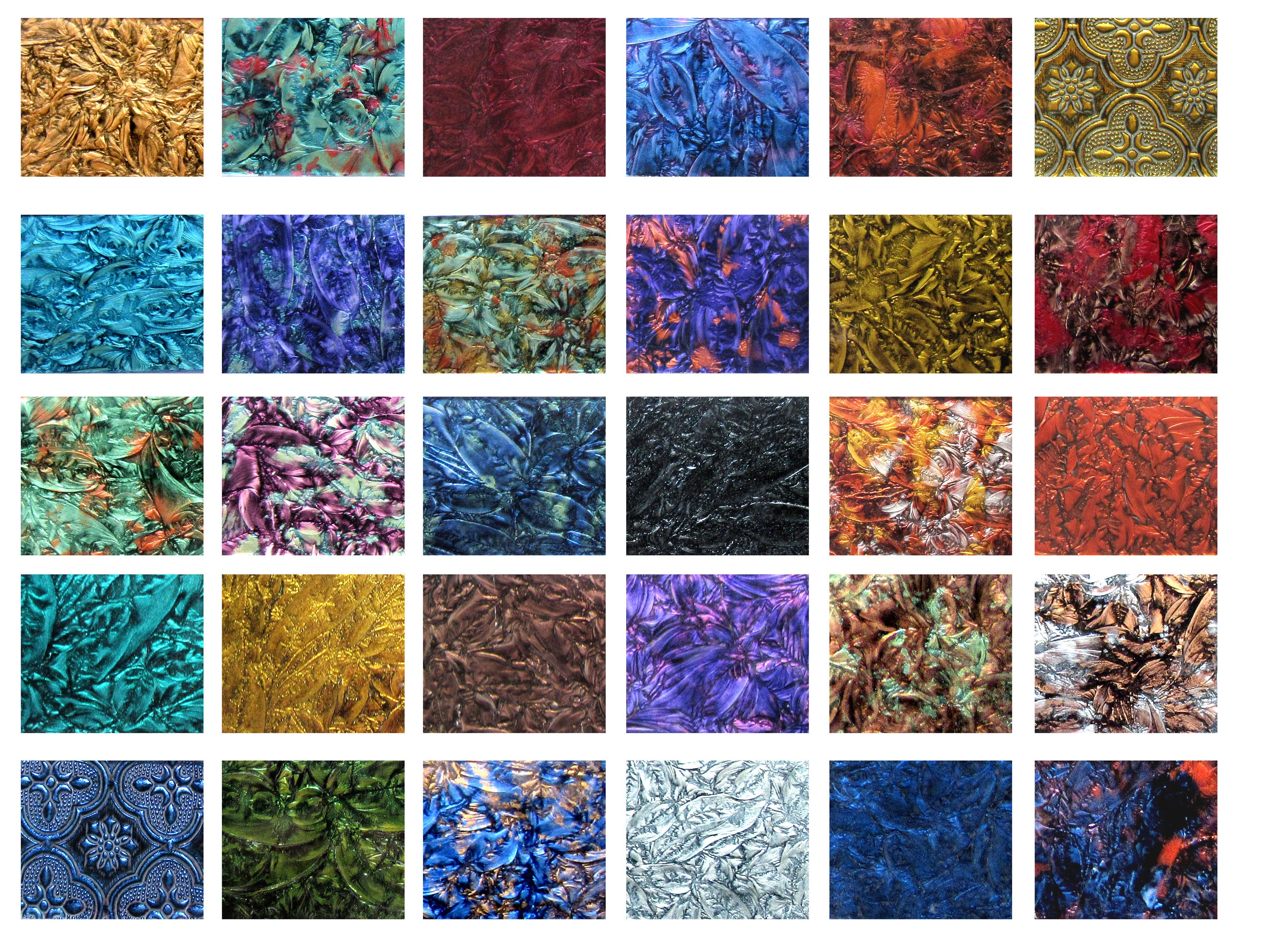 1 Fancy Van Gogh Style Foil-backed Glass Strip (4 X 2 Inches) - Etsy