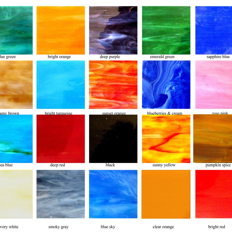 Stained Glass Sheet - Etsy