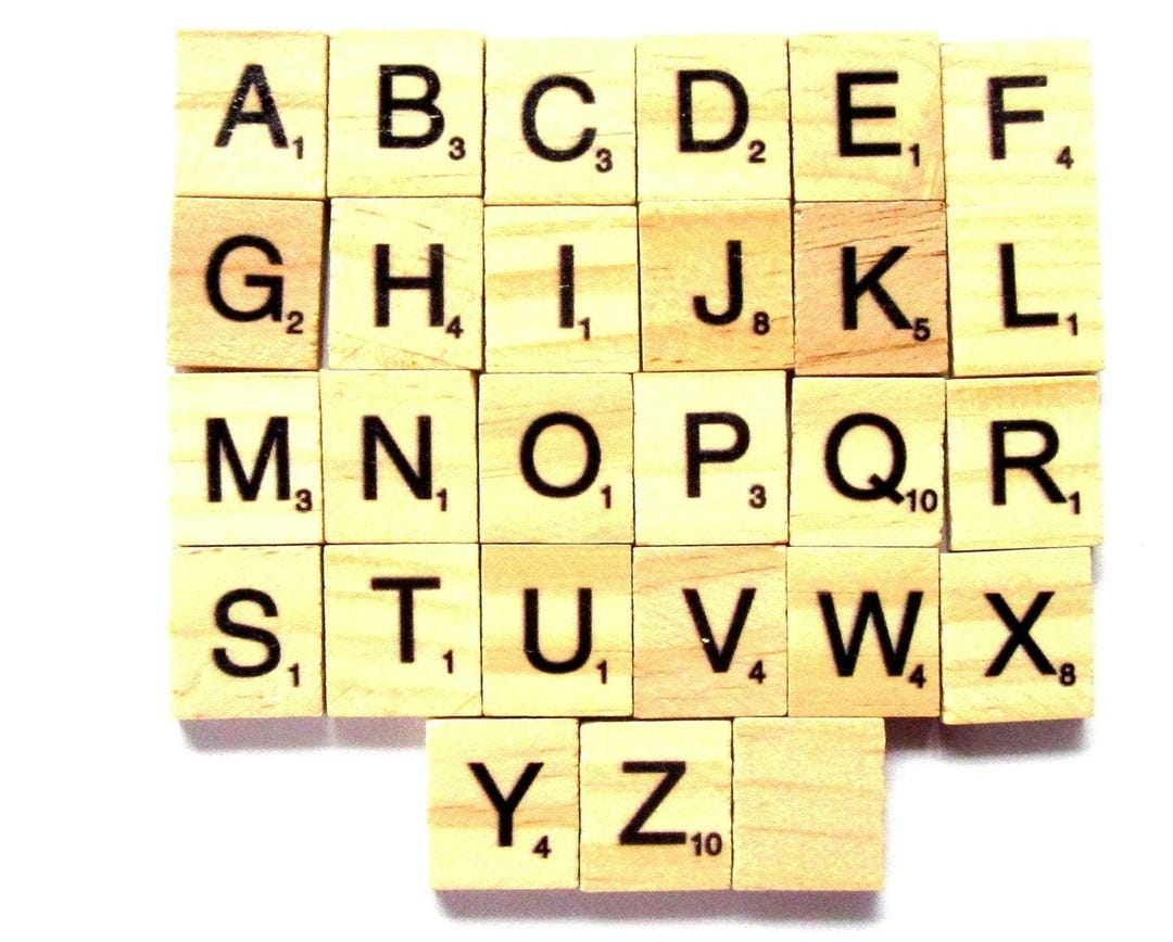 BULK LOT Scrabble Tile, Letter Tile, Alphabet Tile,letter Tiles ...